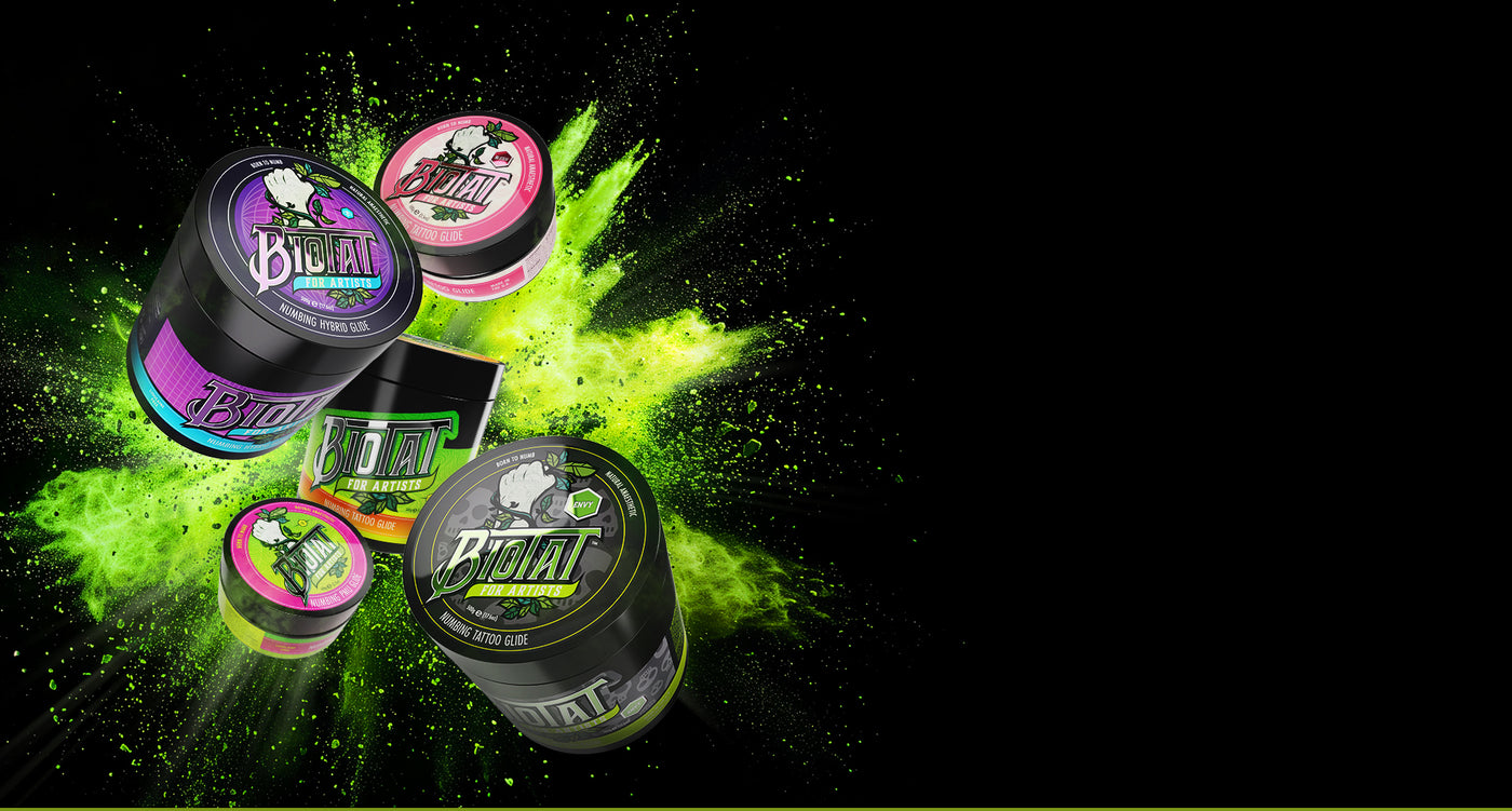 Industry 1st range of naturally numbing tattoo products – Biotat